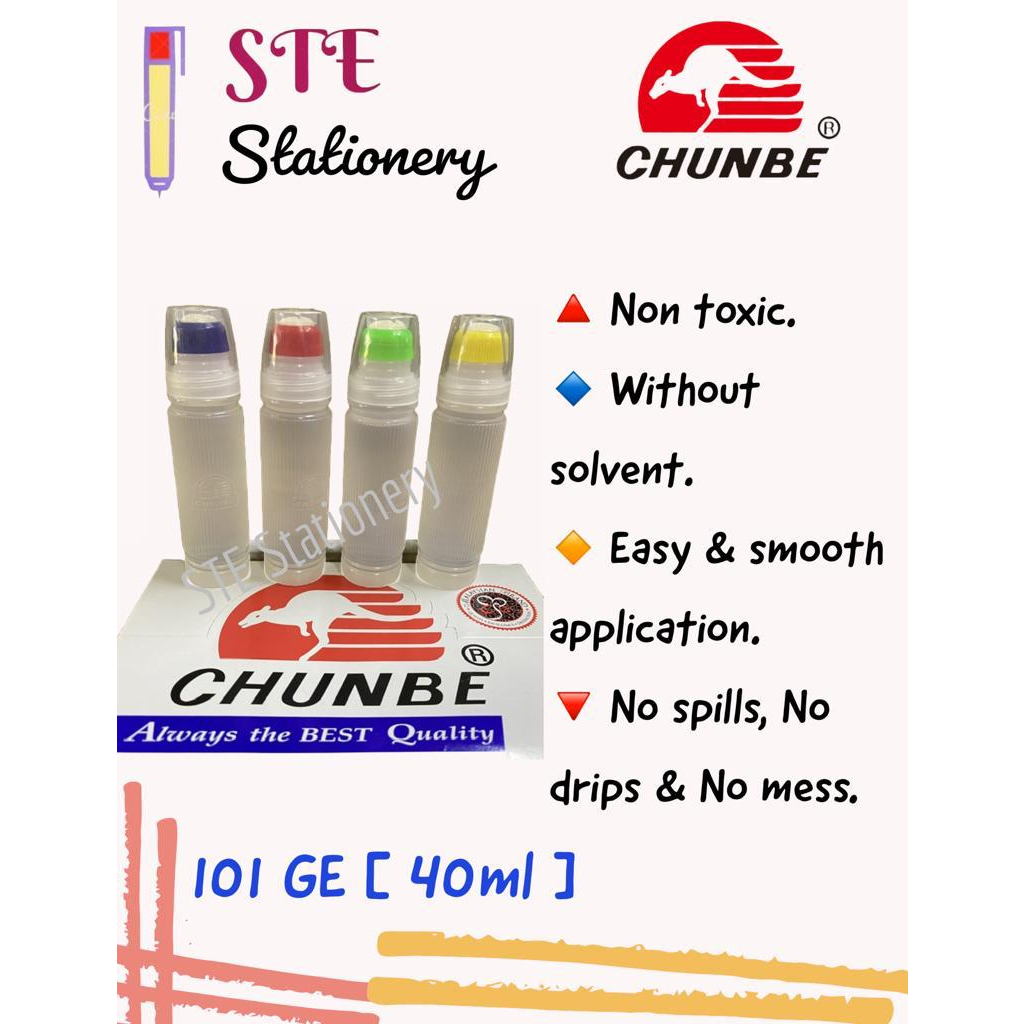 CHUNBE Water Glue 40ml - 101 GE (1 pc) | Shopee Malaysia