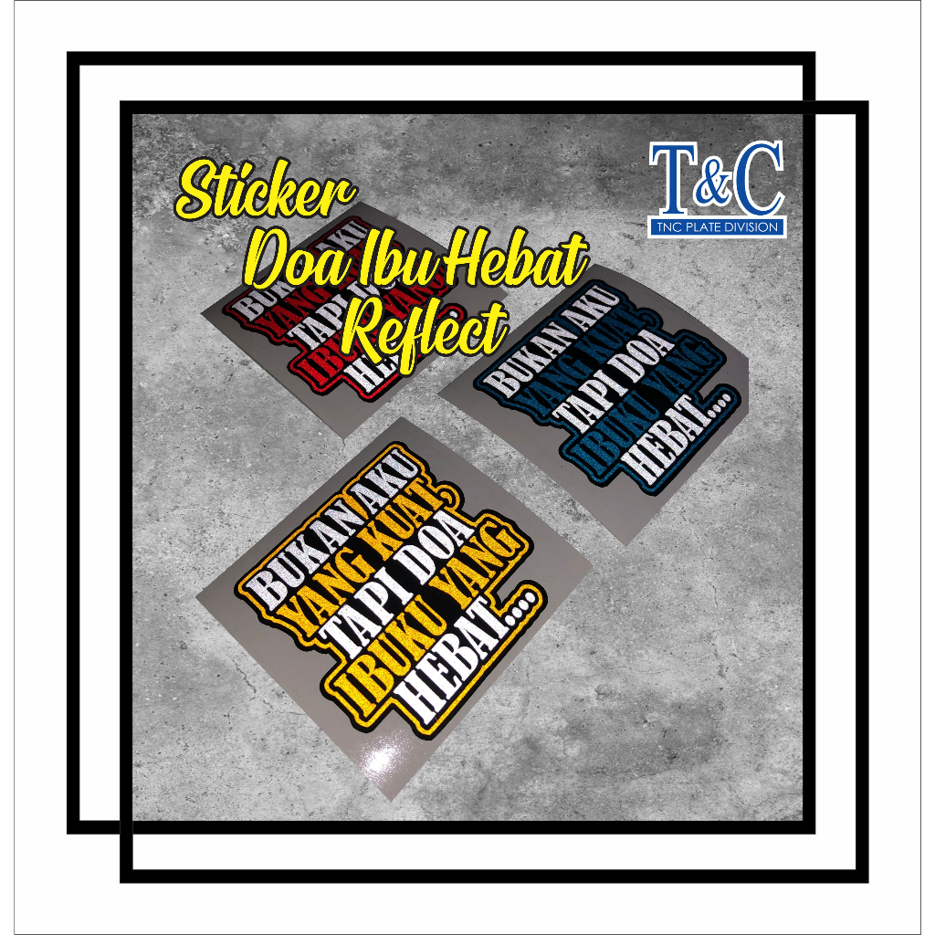 STICKER DOA IBU HEBAT REFLECT PANTUL CAHAYA | Shopee Malaysia