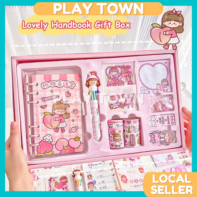 Cute Diary Notebook A6 Book Set Box Stationery Girl Kids Birthday Gift ...
