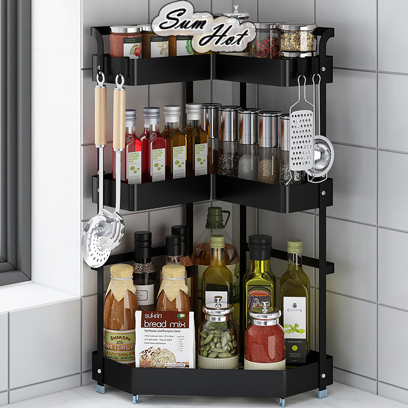 Spice Rack Rak Rempah Seasoning Condiment Stainless Steel Rak Dapur ...