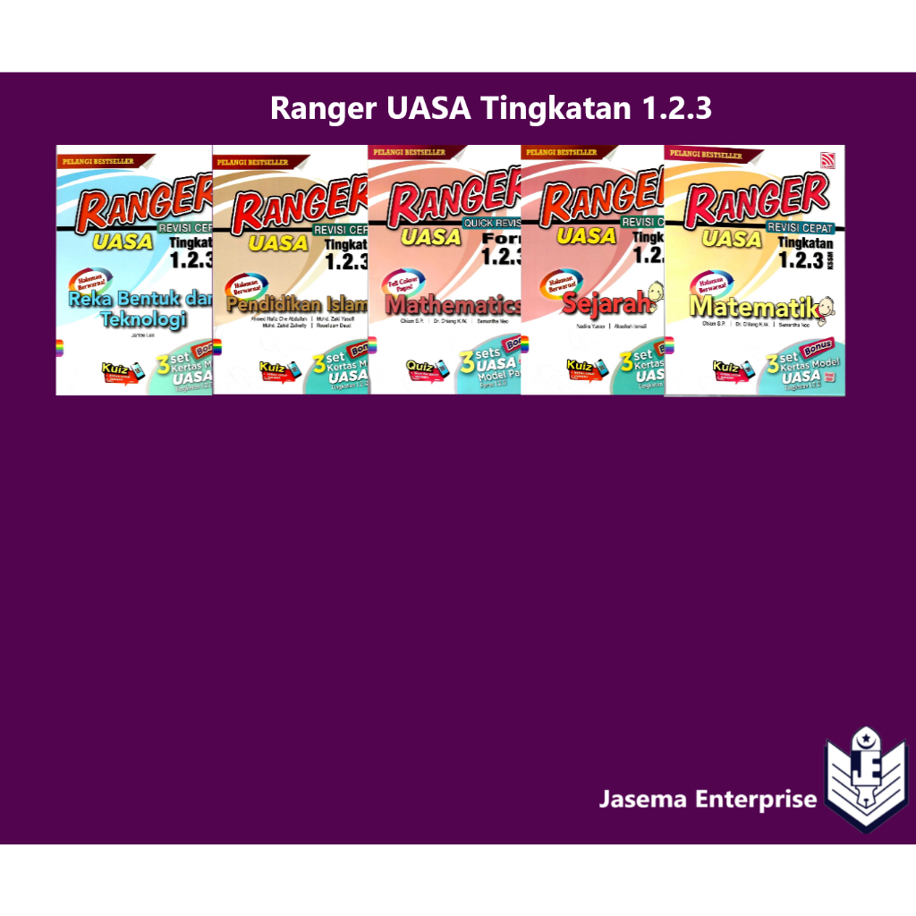Ranger UASA Form 1.2.3 Bm | English | Mathematics | Science | Sejarah | Geografi | RBT | Islam ...