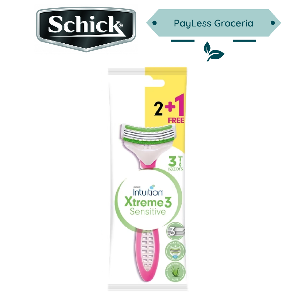 Schick Women Xtreme 3 Disposable Shaving Razor 2s+1s (3s) | Shopee Malaysia