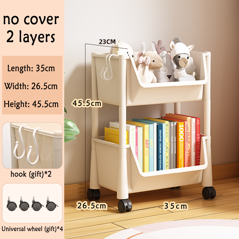 Salvo Multifunction Book Storage Rack With Wheel Household Multi ...