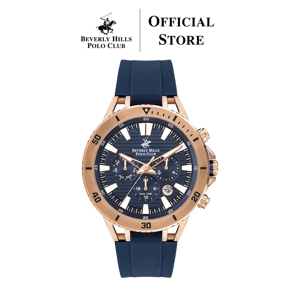 Beverly Hills Polo Club BHPC Men's Rubber Quartz Watch BP3411X | Shopee ...