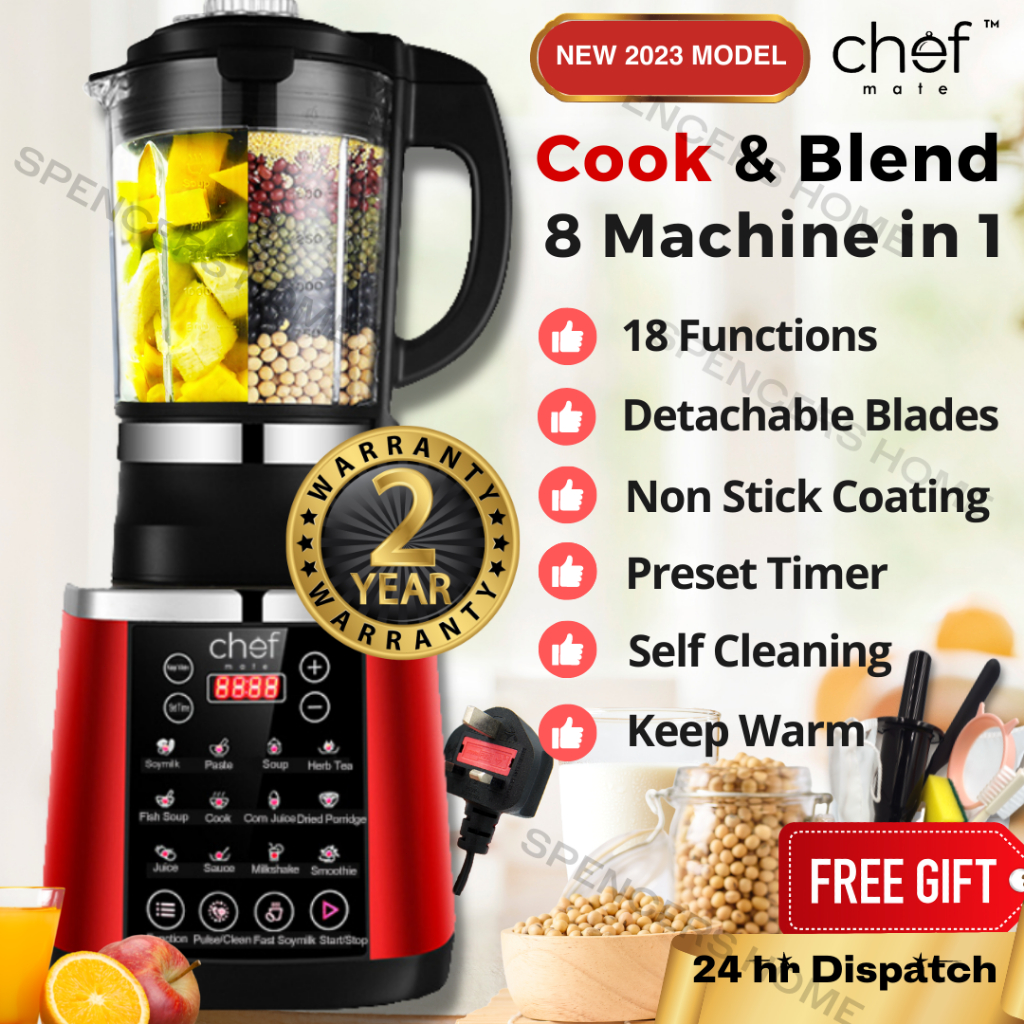 Chefmate 18in1 Cooking Blender Multifunction Thermal blender Juicer Soy ...