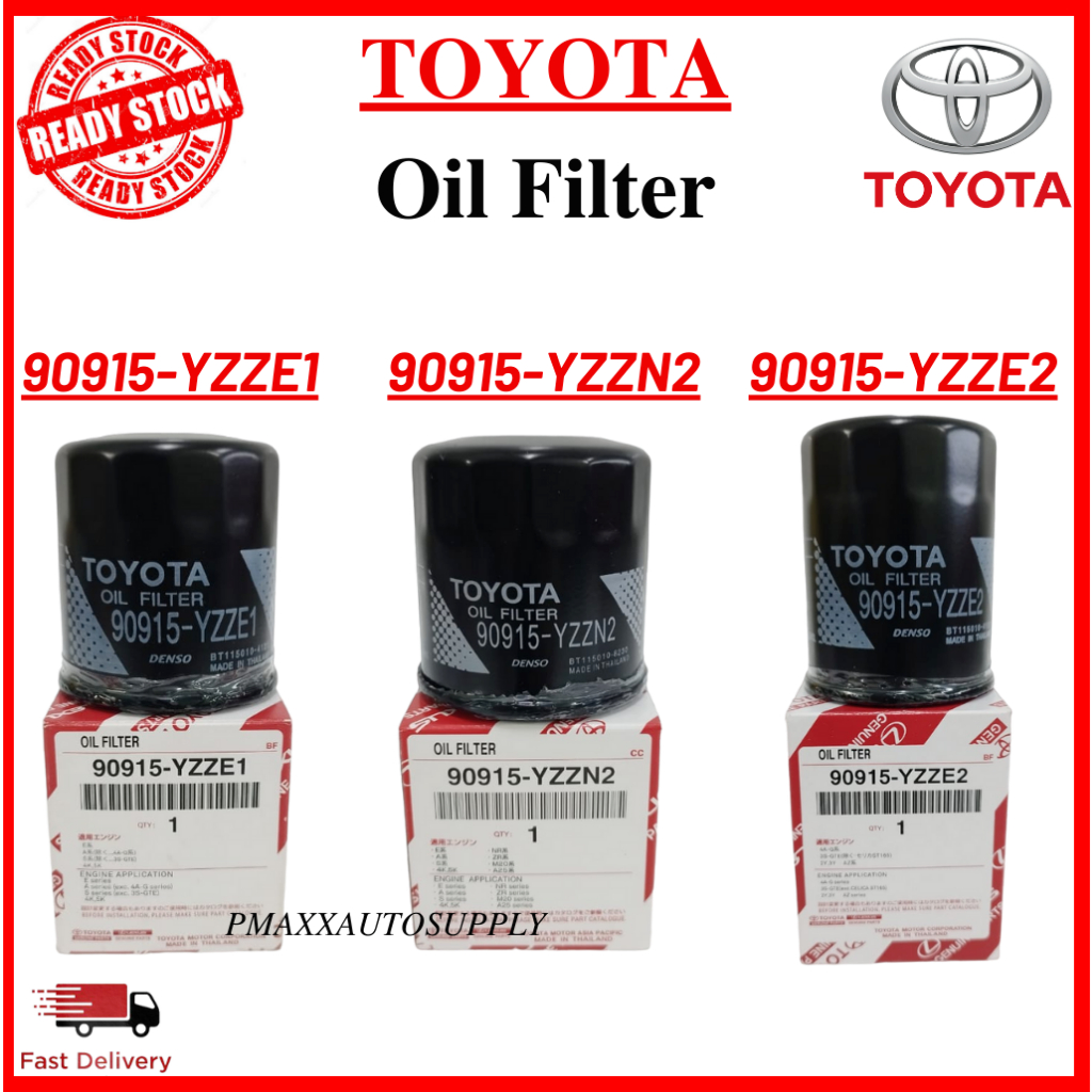 (100% Genuine) Toyota Oil Filter 90915-YZZE1/90915-YZZE2/90915-YZZN2 ...