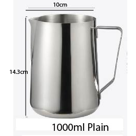 (Ready Stock)Coffee Espresso Milk Frothing Pitcher Jug Stainless Steel Teflon Rainbow 350ml ...