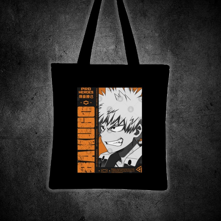 BOKU NO HERO ACADEMIA BAKUGO THE HERO anime Printed tote bag canvas ...