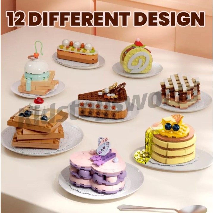 🎉Ready Stocks 🎉Kidstoysworld 12 Different Mini Sweet Dessert Building ...