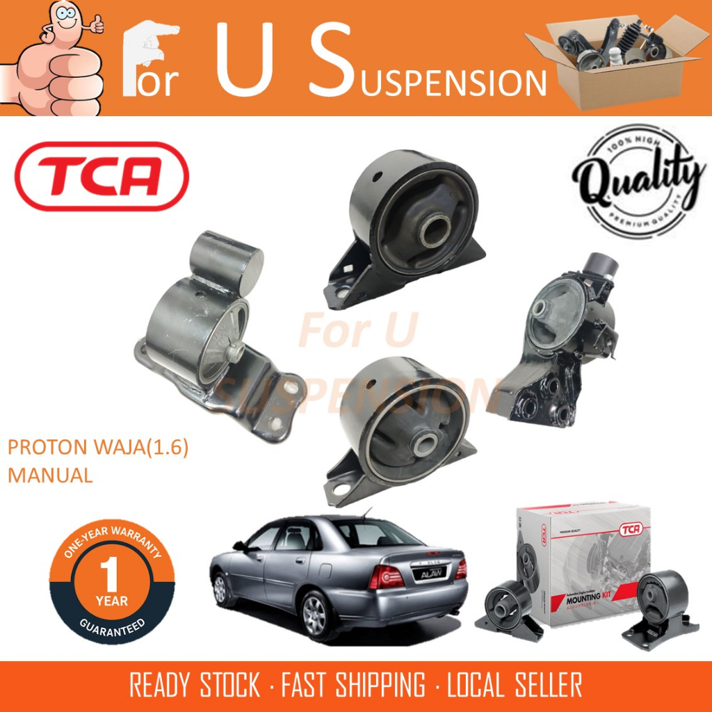 1SET 4PIECES !!! PROTON WAJA GEN2 PERSONA 1.6 MANAUL TCA BRAND -ENGINE MOUNTING KIT 1YEAR ...