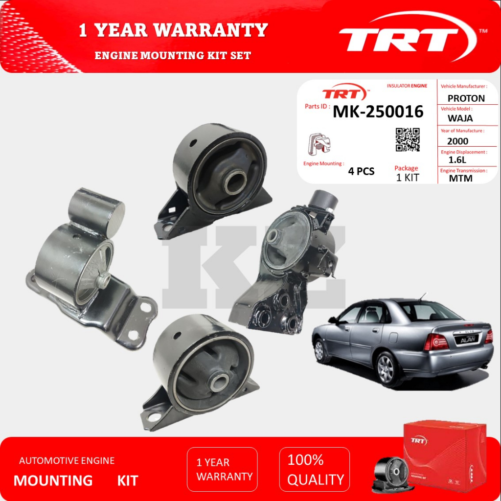 PROTON WAJA GEN2 PERSONA 1.6 MANAUL ENGINE MOUNTING KIT TRT 1SET 4PCS 1YEAR WARRANTY ...