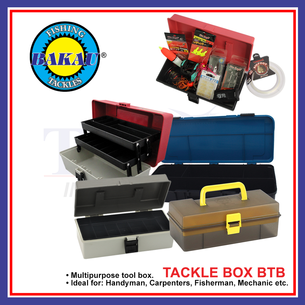 Bakau Tackle Box BTB Plastic Fishing Lure Hook Rig Bait Storage Case ...