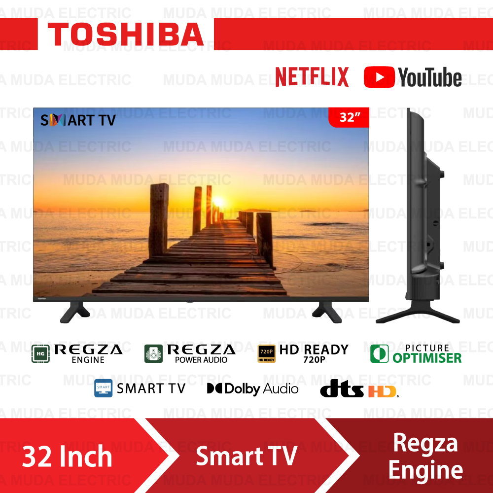 Toshiba Smart TV 32 Inch HD LED Vidaa Smart TV REGZA Engine Dolby Audio V31 Series 32V31LP ...
