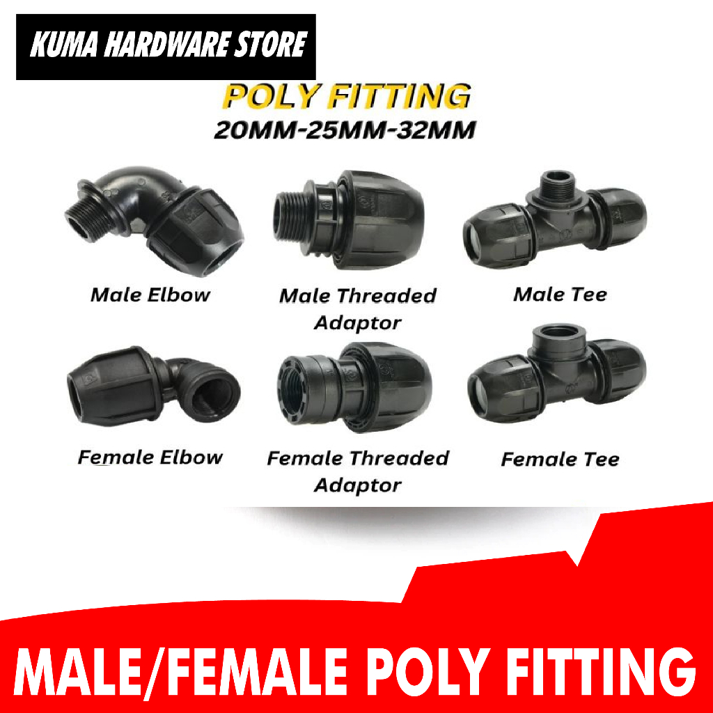 HDPE Poly Fitting Poly Pipe Connector MTA/FTA/Male Elbow/Female Elbow ...