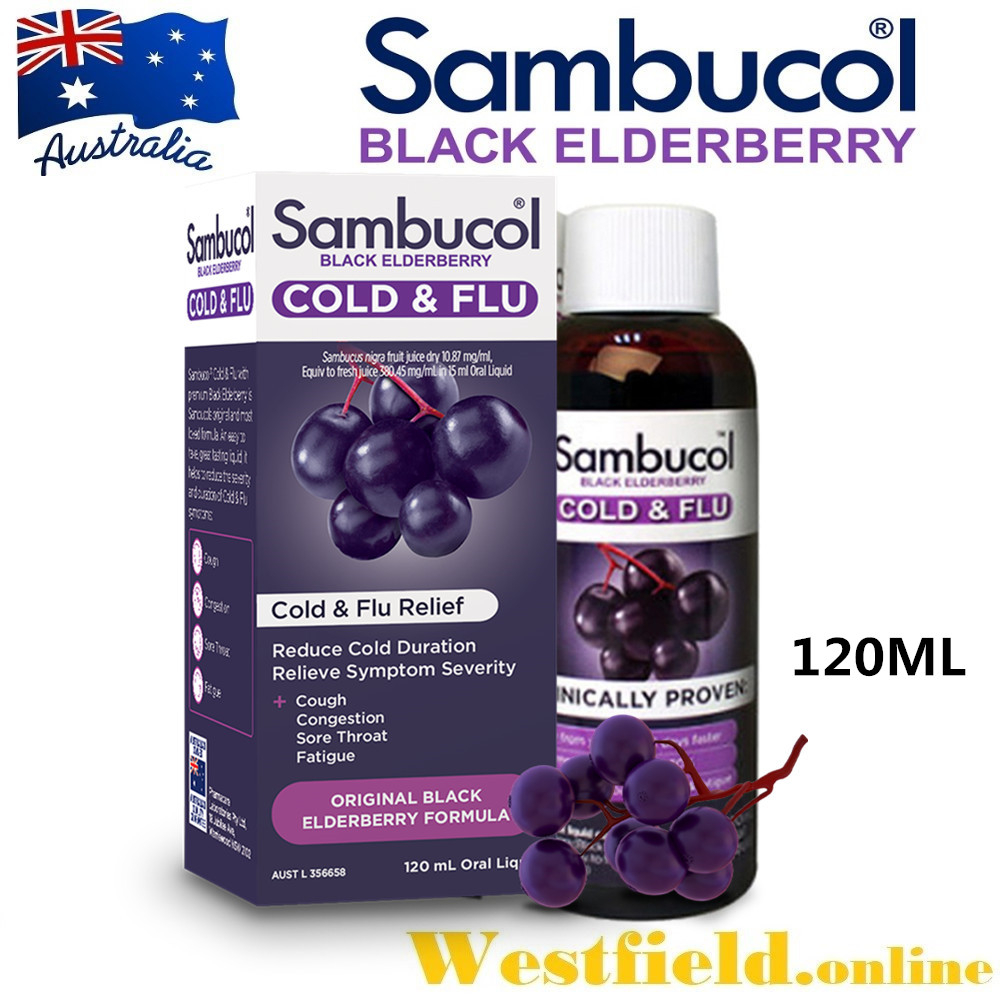 [Australia Import EXP 11/2026] Sambucol Cold & Flu Syrup For Adult ...