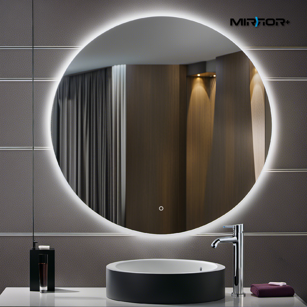 Mirror Plus Round Shape Led Mirror | Shopee Malaysia