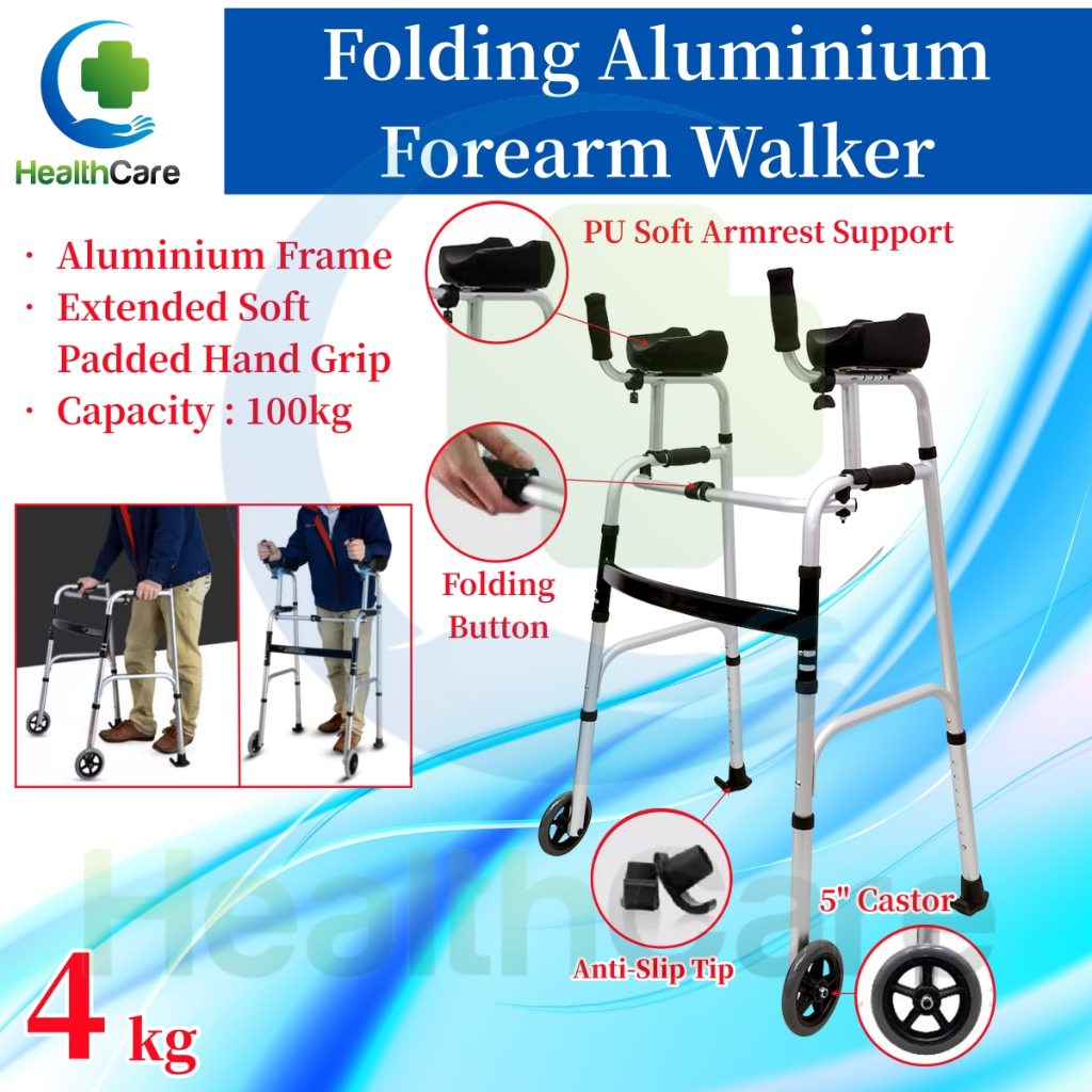 Folding Aluminium Forearm Walker (FST8230) | Shopee Malaysia