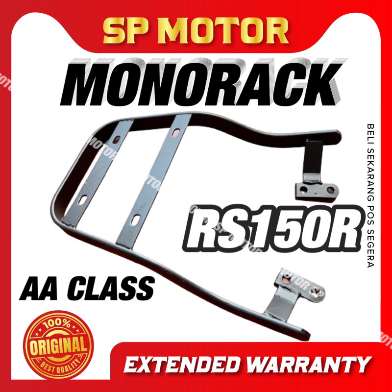 RS-X / RS150 V1 / V2 MONORACK BOX CARRIER RACK KAKI BASE TAPAK KOTAK ...