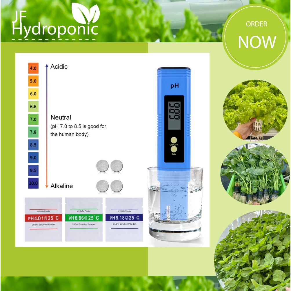 PH Meter with Temperature | Tester Pen | Hydroponics meter | Aquaponics ...