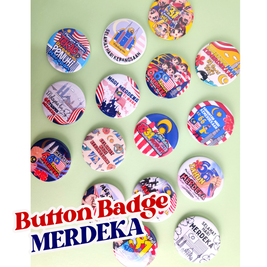 Button Badge Merdeka Keychain Badge Merdeka (58mm) | Shopee Malaysia