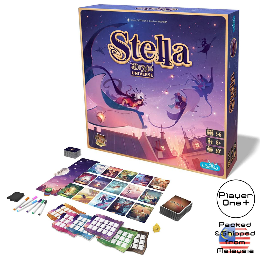 Stella Board Game Fun Illustrated Cards Family Party Games Dixit ...