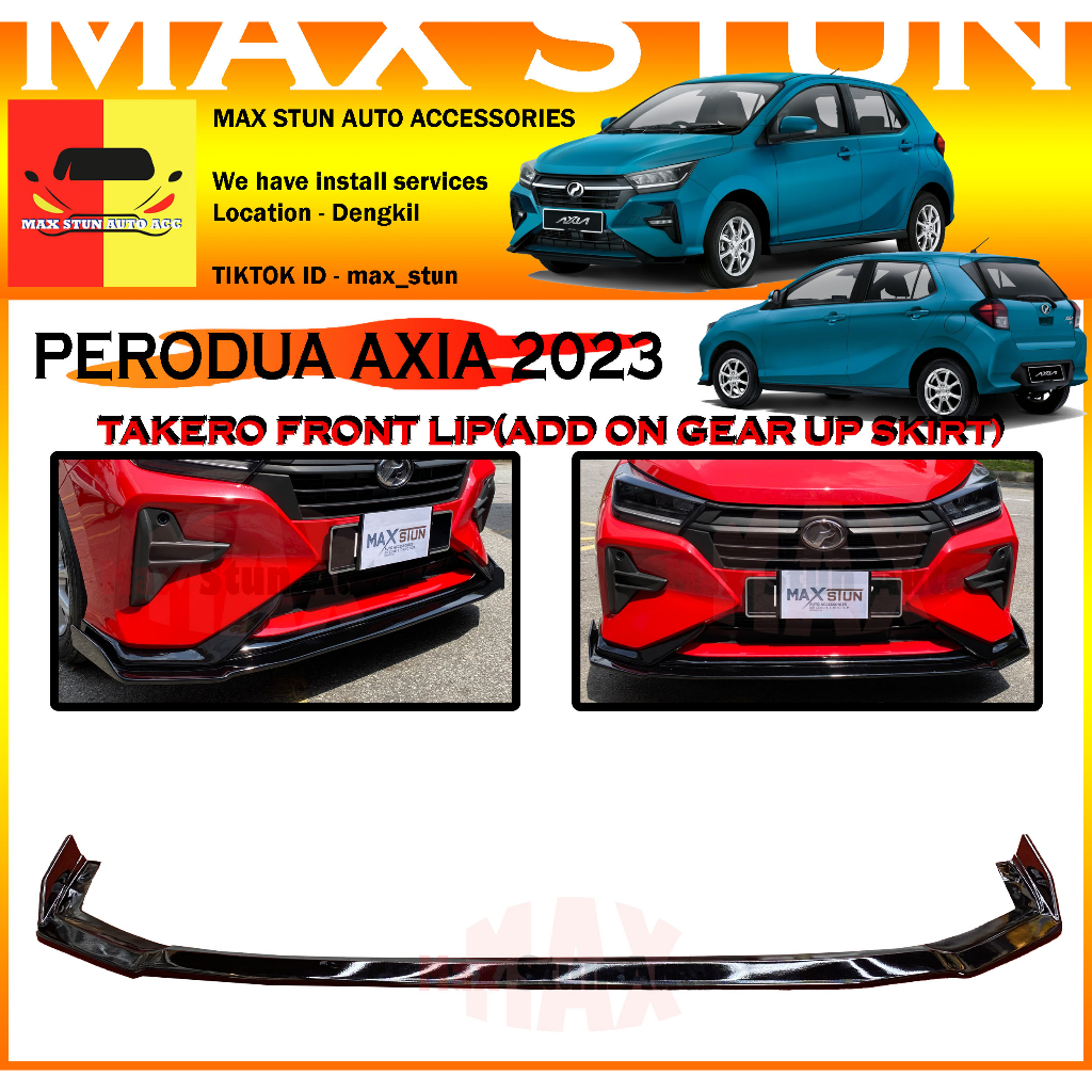 PERODUA AXIA 2023 FULLSET BODYKIT GEAR UP TAKERO MK7 OE LOOK BUMPER ...