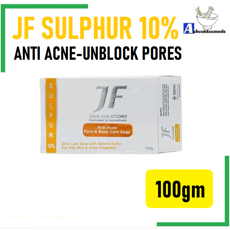 JF Skin Solution Sulfur Sulphur 10% Anti-Acne Soap 100g | Shopee Malaysia