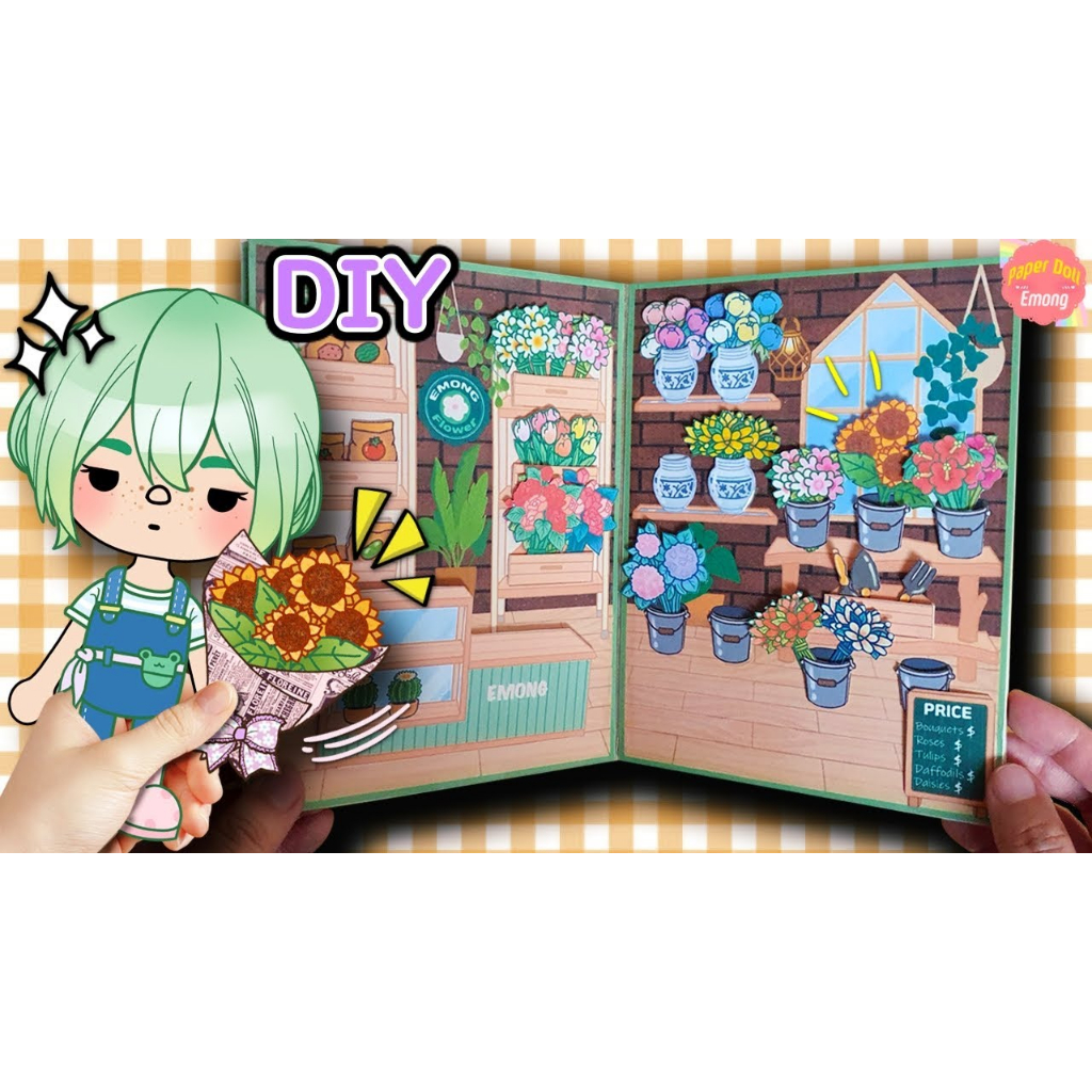 PDF] Paper Toca Flower Shop Printable Preschool Kids Activity ...