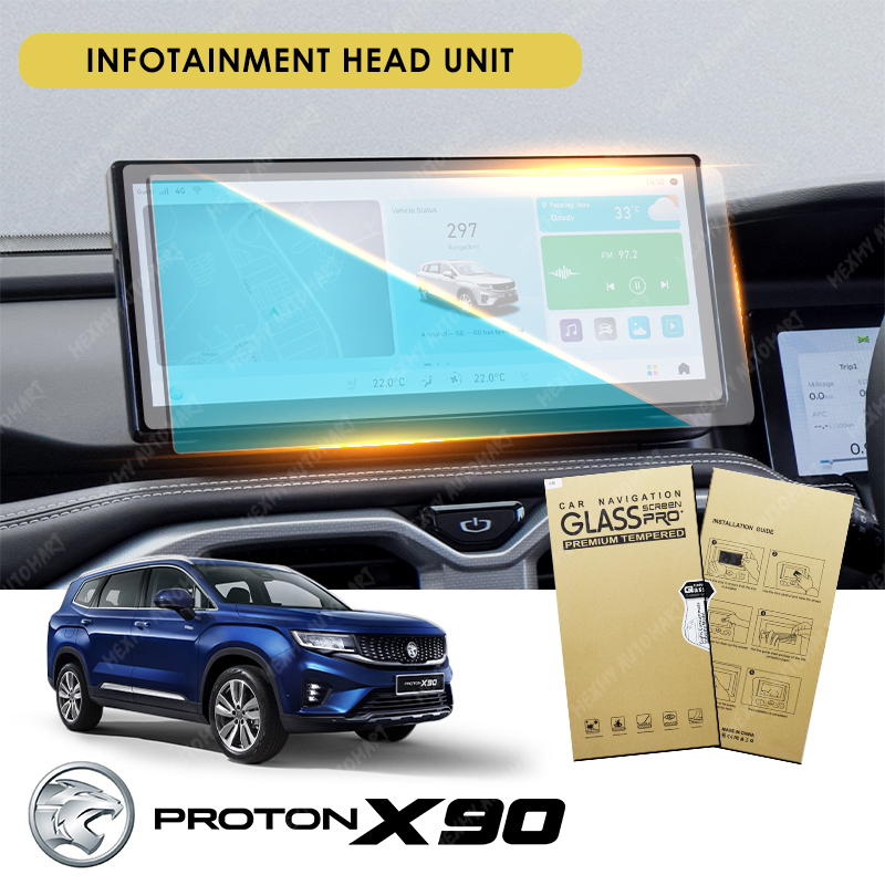 [𝐓𝐄𝐌𝐏𝐄𝐑𝐄𝐃 𝐆𝐋𝐀𝐒𝐒] Head Unit Screen Protector Infotainment Accessories ...