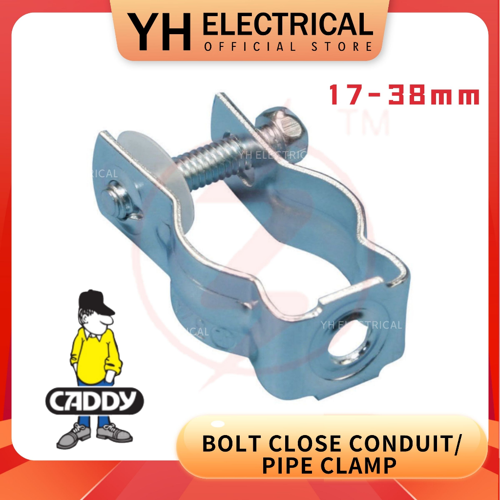 ERICO Caddy Conduit Clamp with Bolts for Rigid or EMT Conduit 3/4" (CD0B) , 1" (CD1B), 1-1/4 ...