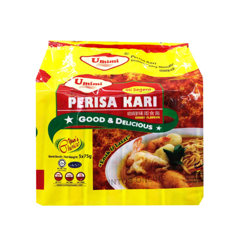 [TAWAU SABAH] UMIMI INSTANT CURRY NOODLE (75G X 5 PACKS) | Shopee Malaysia