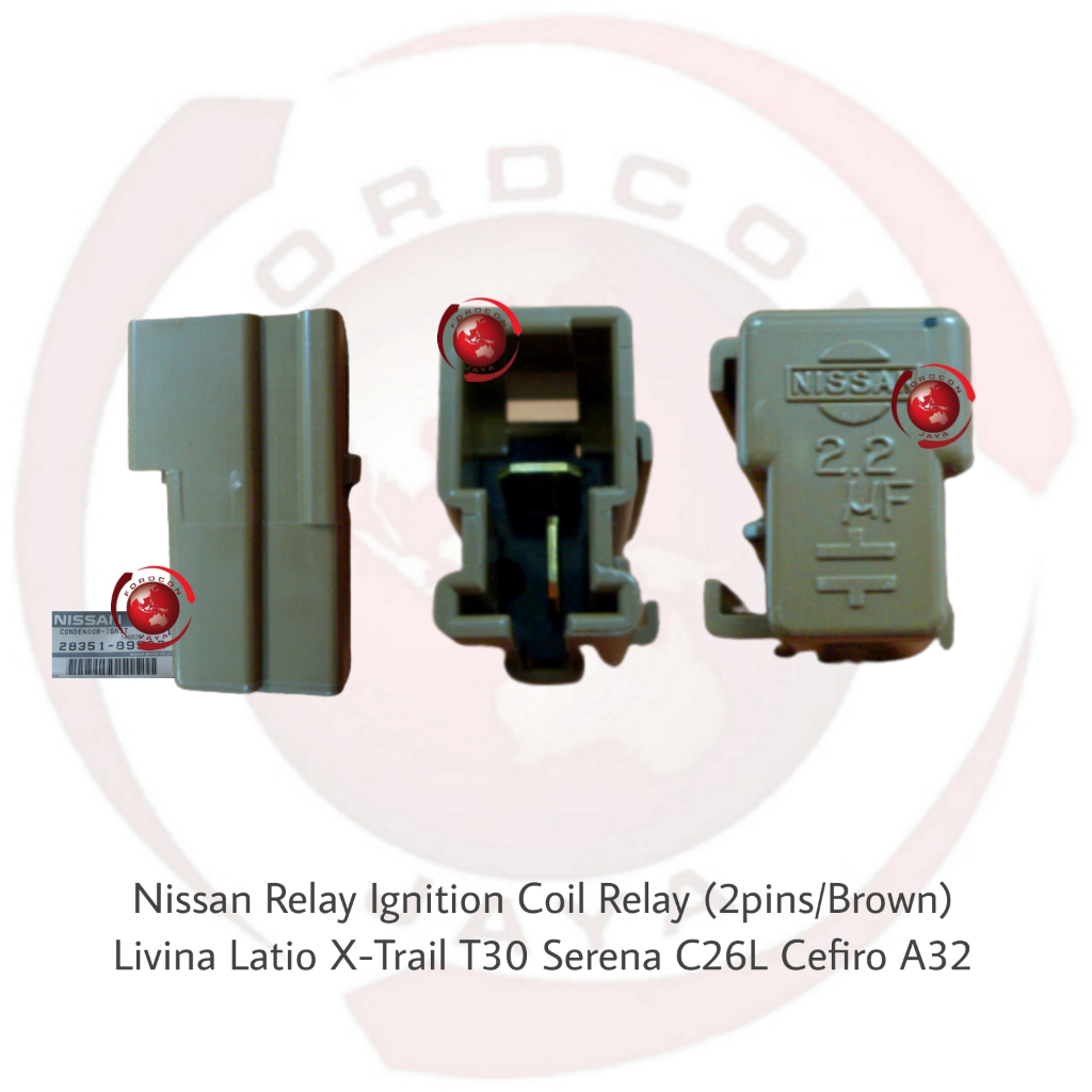 Nissan Relay Ignition Coil 2pin Brown Livina L10L Latio C11L Cefiro A32 ...