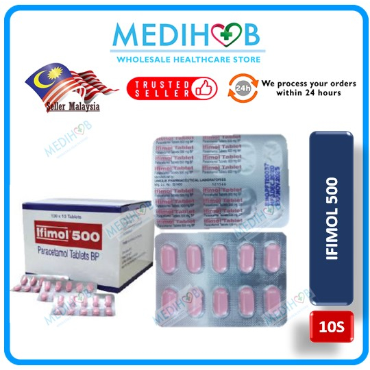IFIMOL PARACETAMOL 500MG TABLET (PINK) 10S | Shopee Malaysia