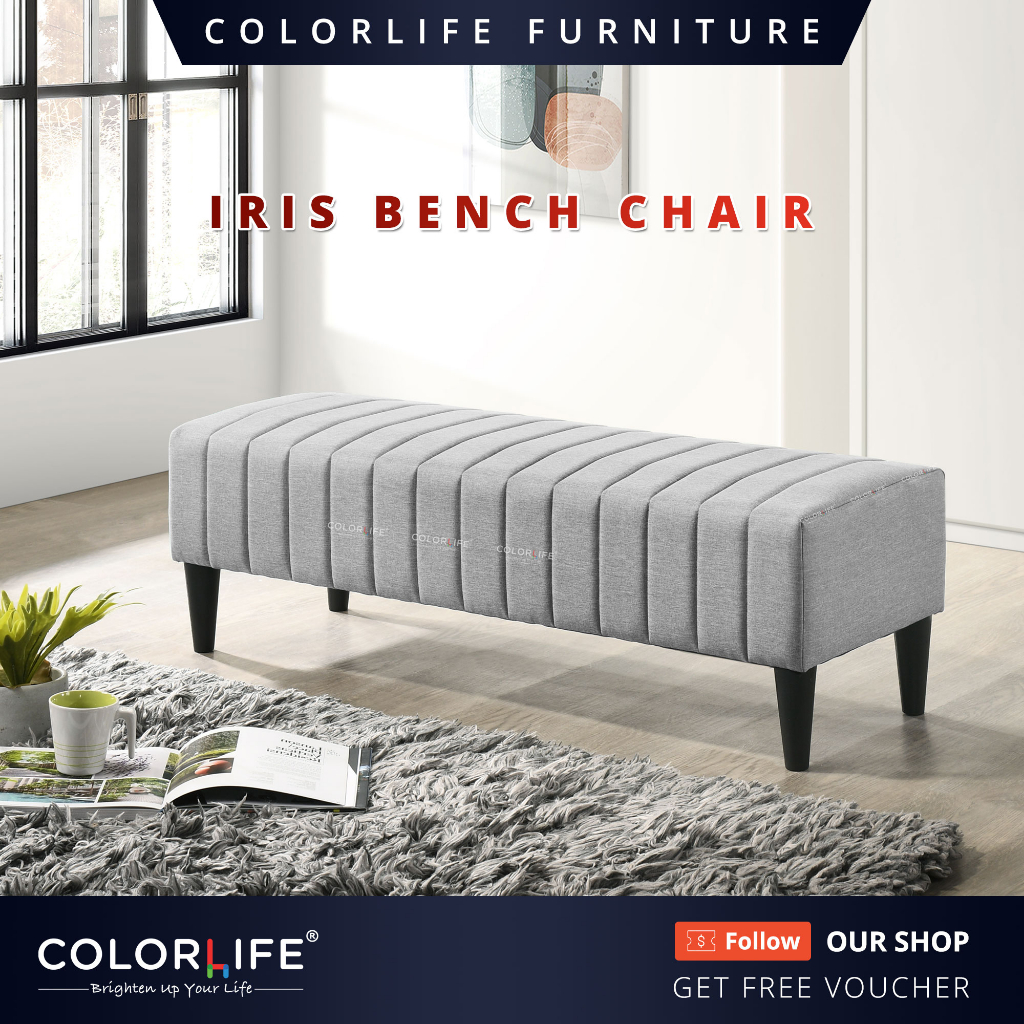Colorlife Paris Bench Chair/ Bery Square Stool Bench Chair / Iris Bench ...
