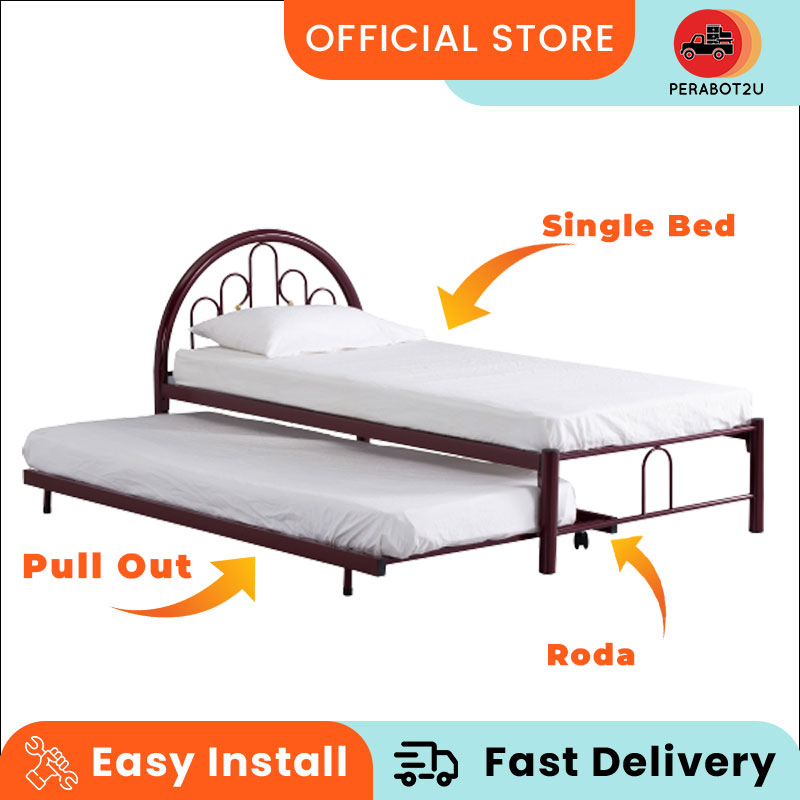 P2U Katil Bujang Besi/Katil Besi/Metal Single Bed/Bed Frame(Tanpa ...