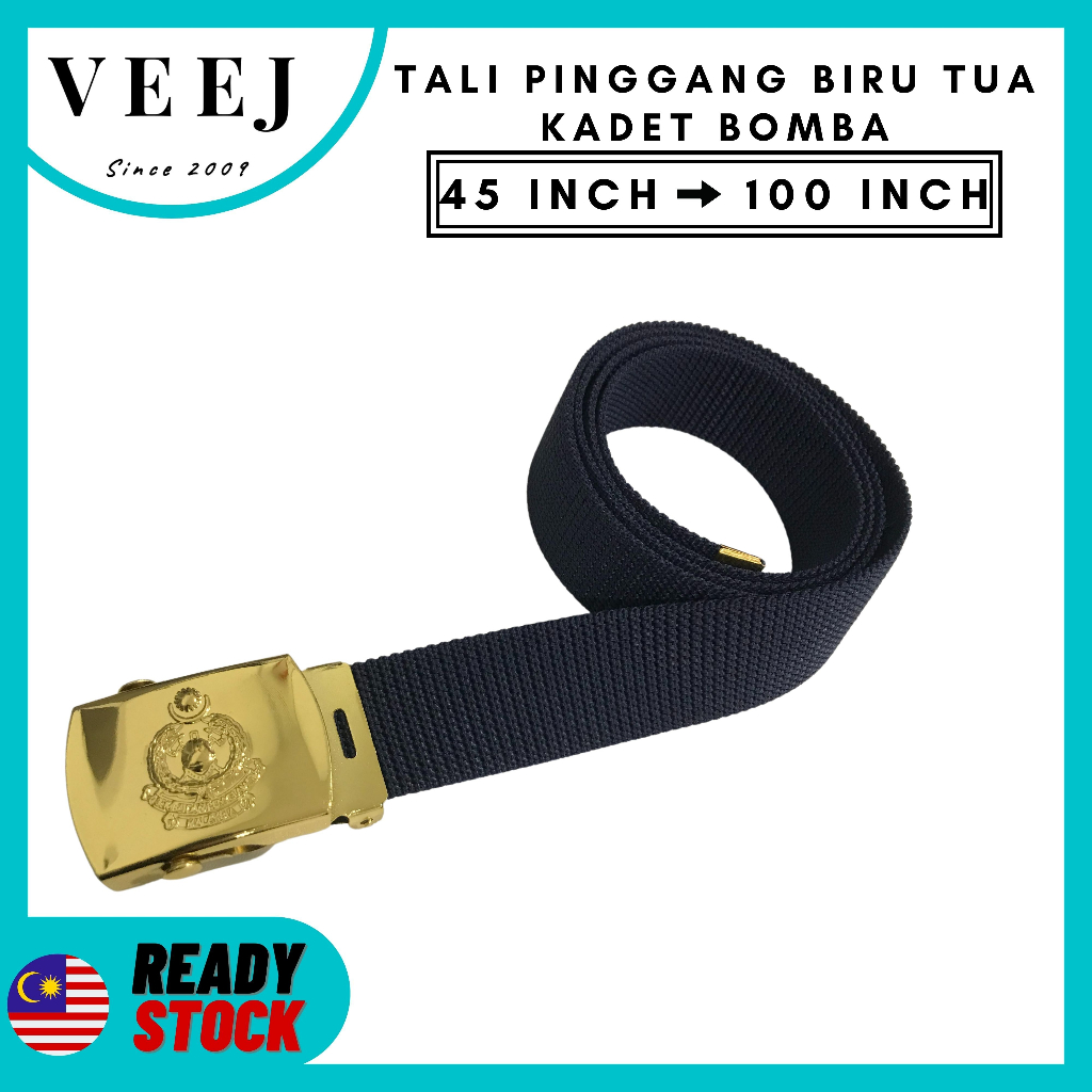 TALI PINGGANG KADET KB | MATERIAL NYLON I SIZE BESAR | 40" 45" 50" TO ...