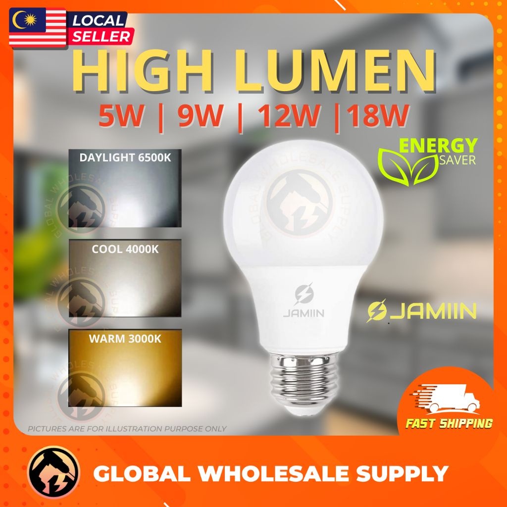(PREMIUM) LED A BULB LED Bulb E27 LED Bulb Mentol LED Rumah Light Bulb ...