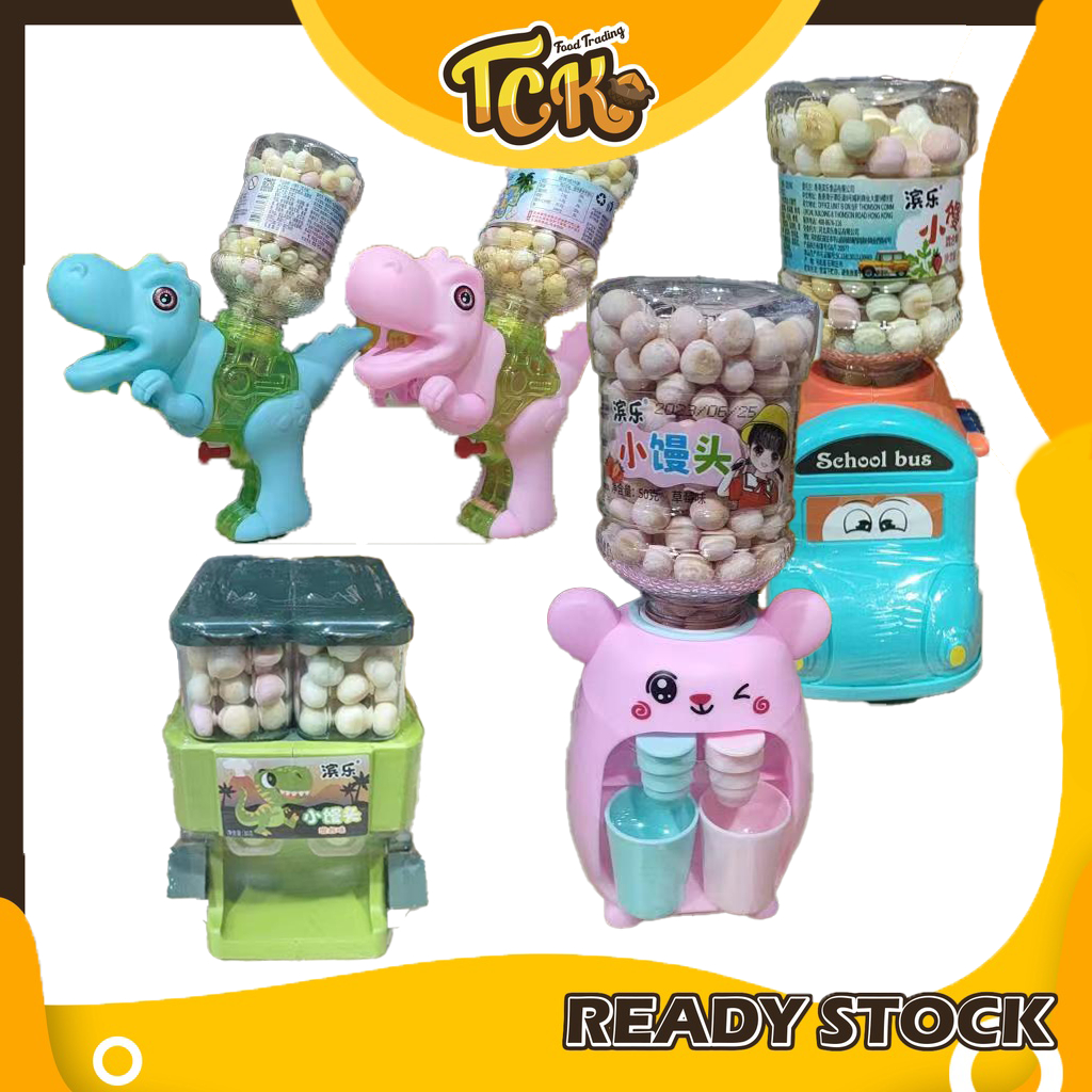 BingLe small steamed bun snacks (Dinosaur/School Bus/Water Dispenser ...