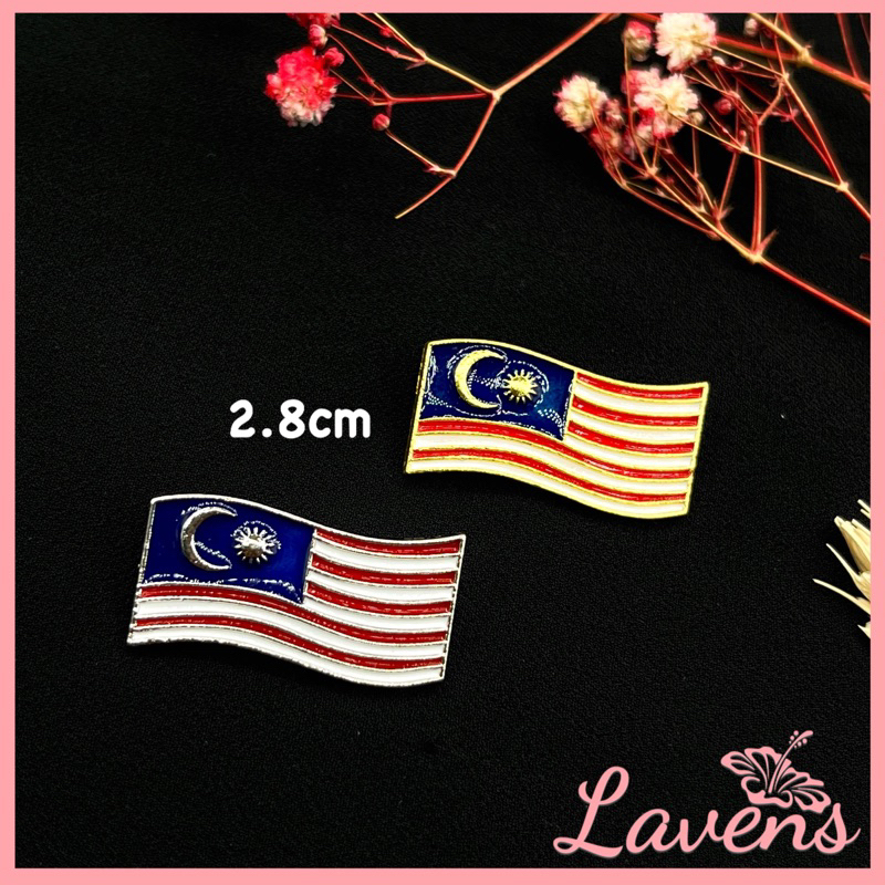 🇲🇾 Brooch Hibiscus 🌺 Kerongsang Bunga Raya / Brooch Bendera Malaysia ...