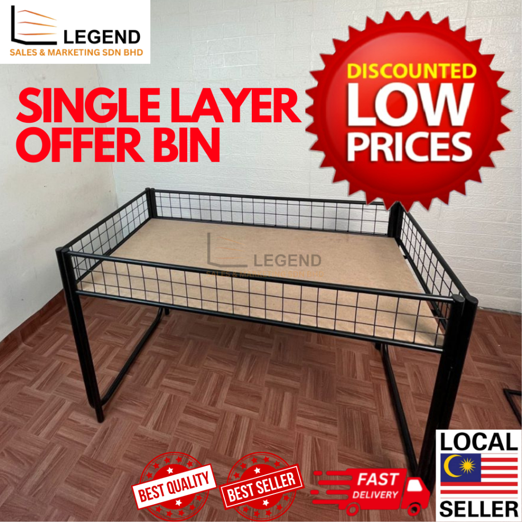 SINGLE LAYER OFFER BIN - FOLDABLE// FOR DISPLAY PROMOTION PRODUCT ...