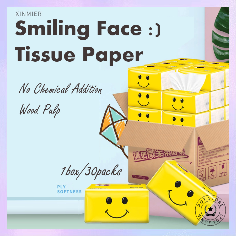Xin Mi Er Smiley Tissue/Soft Facial Tisu 欣蜜儿微笑纸巾 | Shopee Malaysia