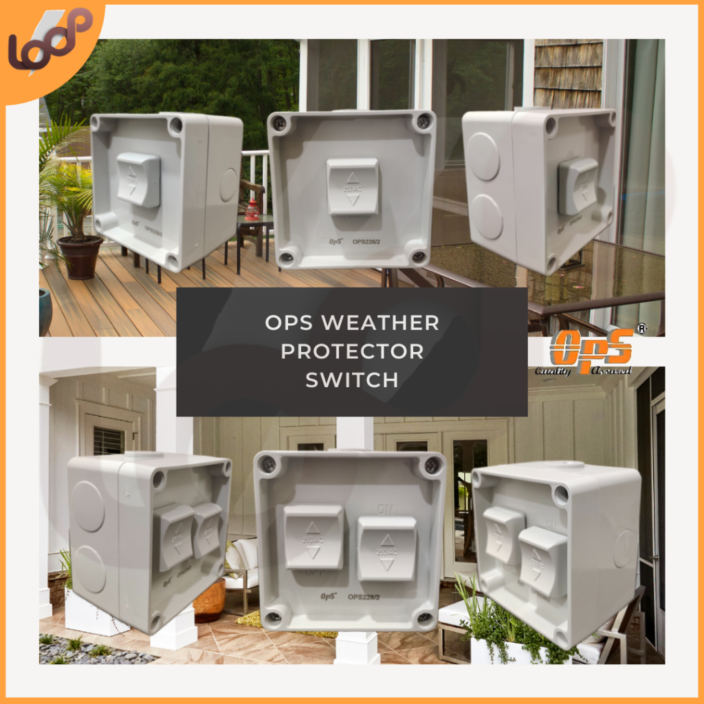 [READY STOCK] OPS WEATHER PROTECTOR SWITCH (OUTDOOR WEATHERPROOF SWITCH ...