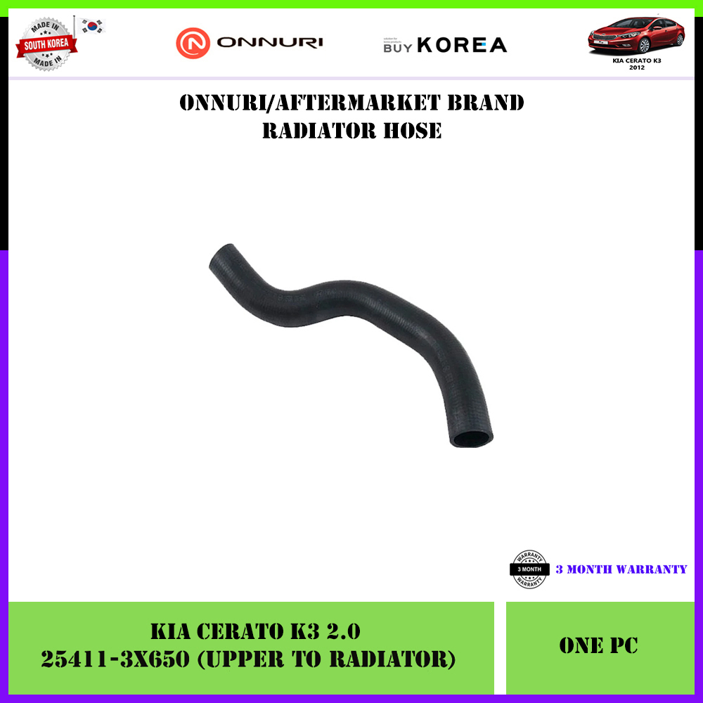 Kia Cerato K3 2.0 Onnuri Upper Radiator Hose (Upper Hose A 25411-3X650 ...