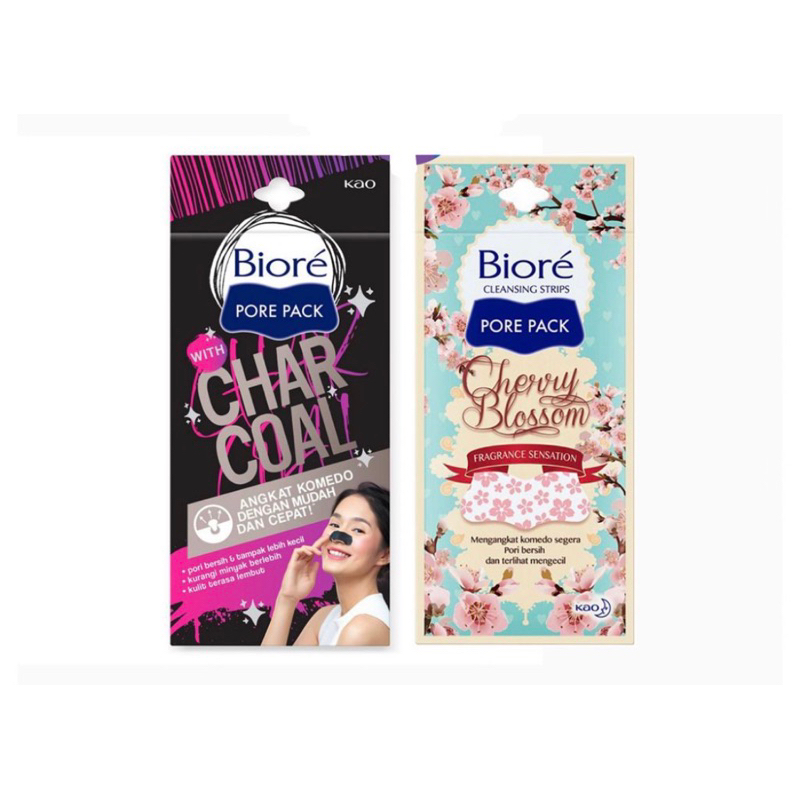 (4 SHEETS/PACK) PRODUK INDONESIA BIORE PORE PACK CHERRY BLOSSOM ...