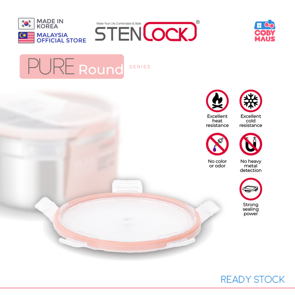 STENLOCK Korea Stainless Steel Pure Round Series Food Container (Cover Lid Only) | Shopee Malaysia