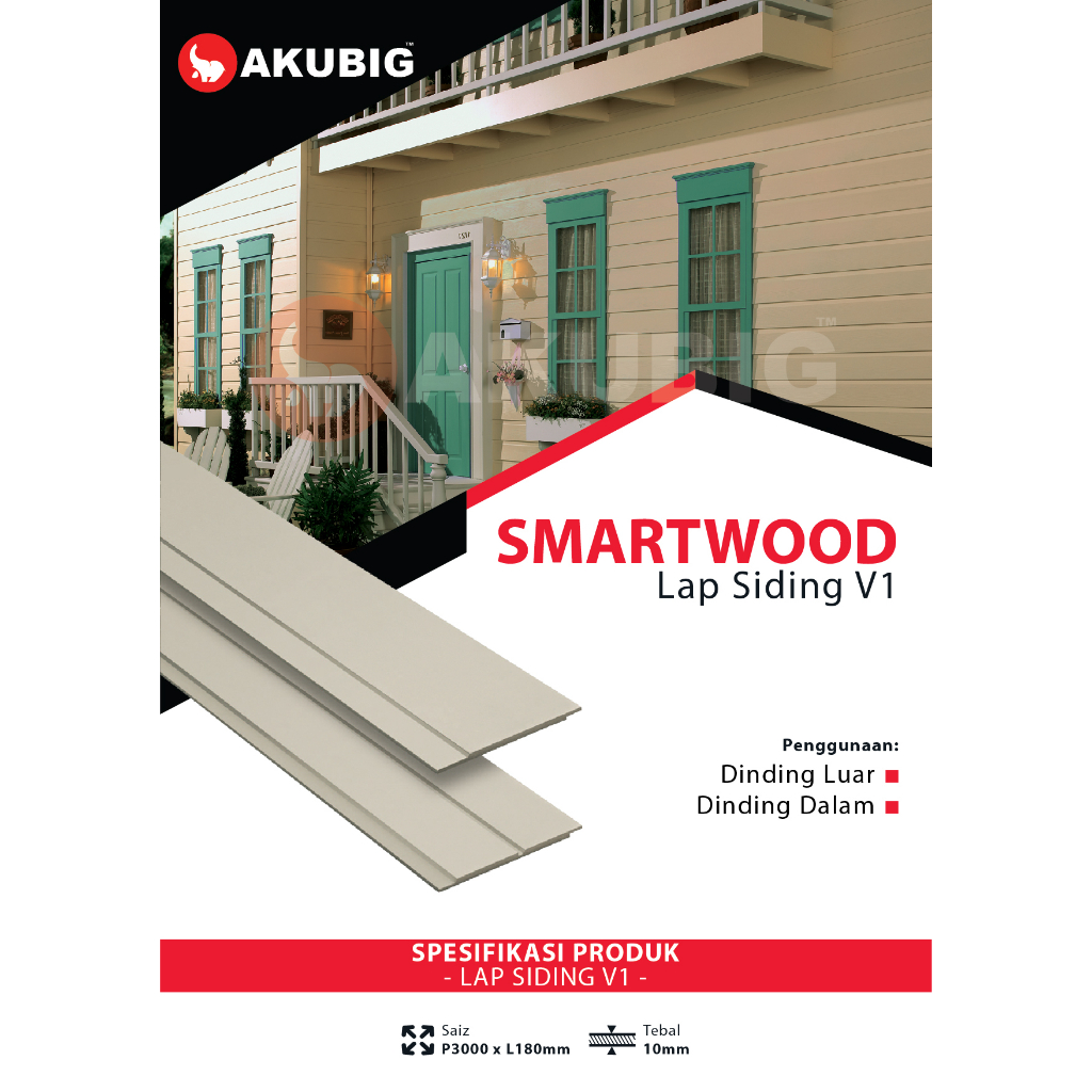 SMARTWOOD | LAP SIDING V1 | FIBER SIMEN | Shopee Malaysia