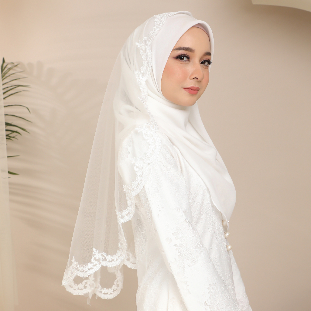 [ELENA VEIL] Bridal Veil, Veil Nikah, Bride Veil, Veil Minimalist, Veil ...