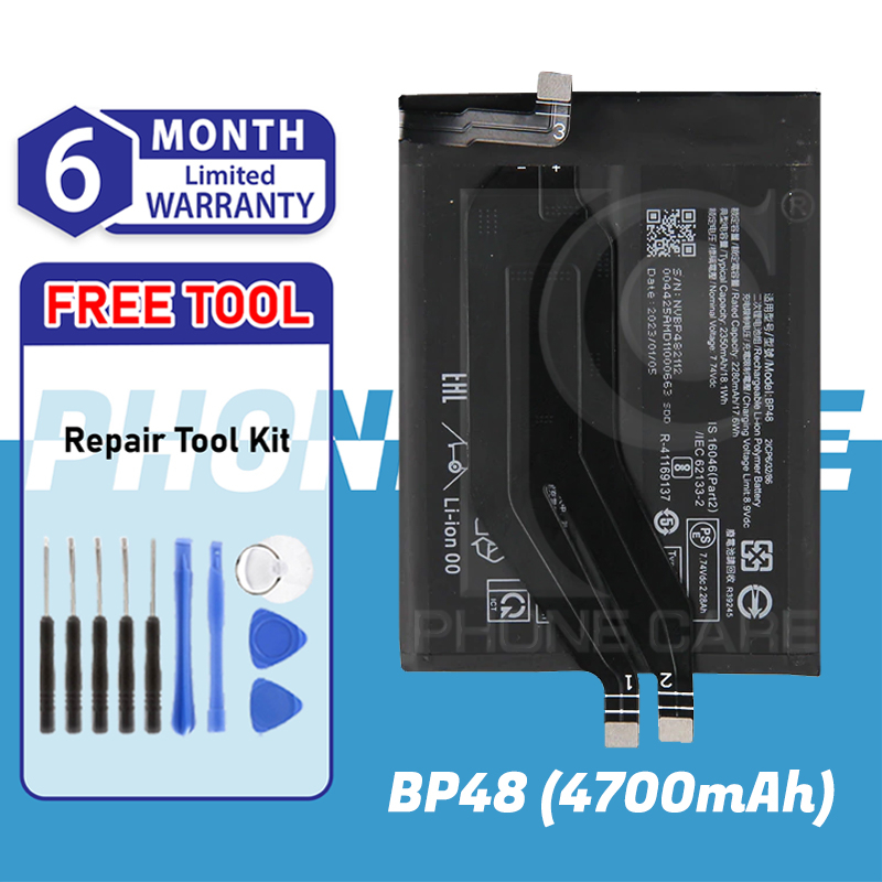 Battery Bateri BP48 For POCO F4 GT / REDMI K50 GAMING (4700 mAh ...