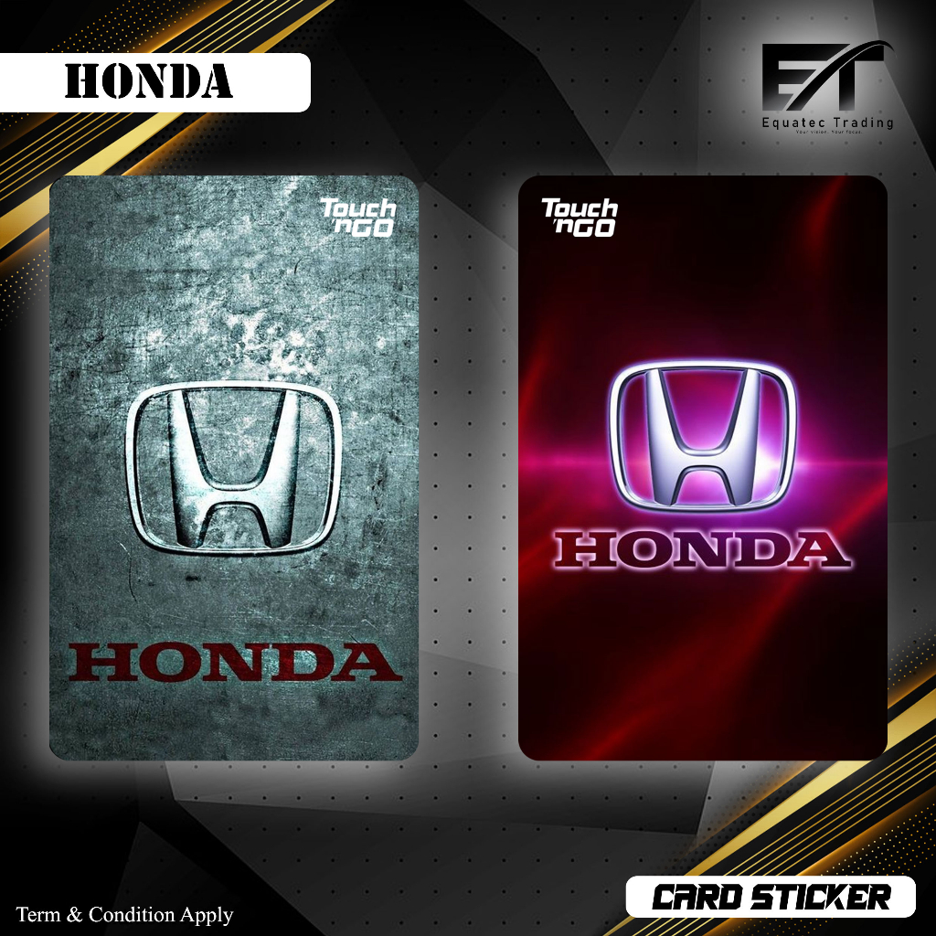 HONDA - Touch n Go Card Sticker Cover (Waterproof, High Quality) ,TNG ...
