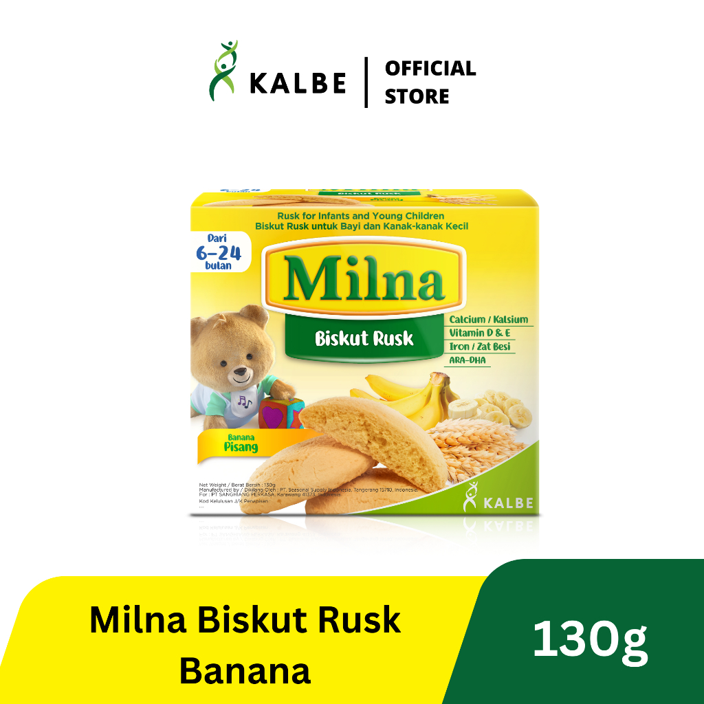 Milna Baby Rusk Banana (130g) For 6+ Babies | Shopee Malaysia